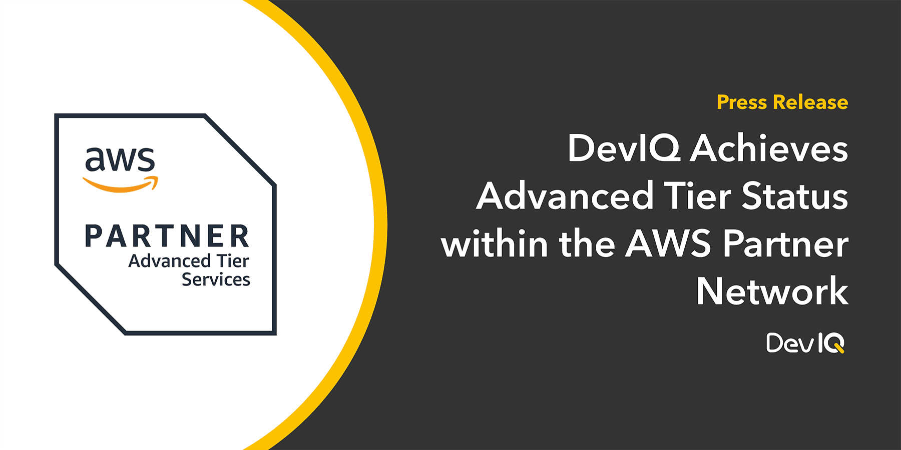 DevIQ Earns AWS Advanced Tier Partner Status | Insights | DevIQ